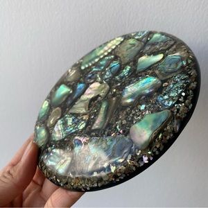 Vintage | Kitchen | Vintage Abalone Shell Trivet Hot Plate Handmade ...